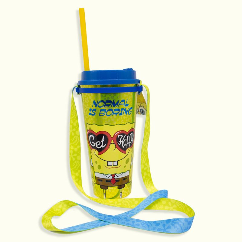 Copo Com Canudo Bob Esponja Zonacriativa