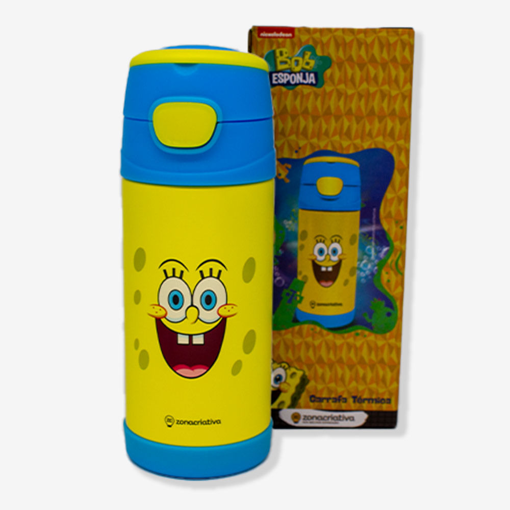 Garrafa Térmica Infantil Top Handle Bob Esponja