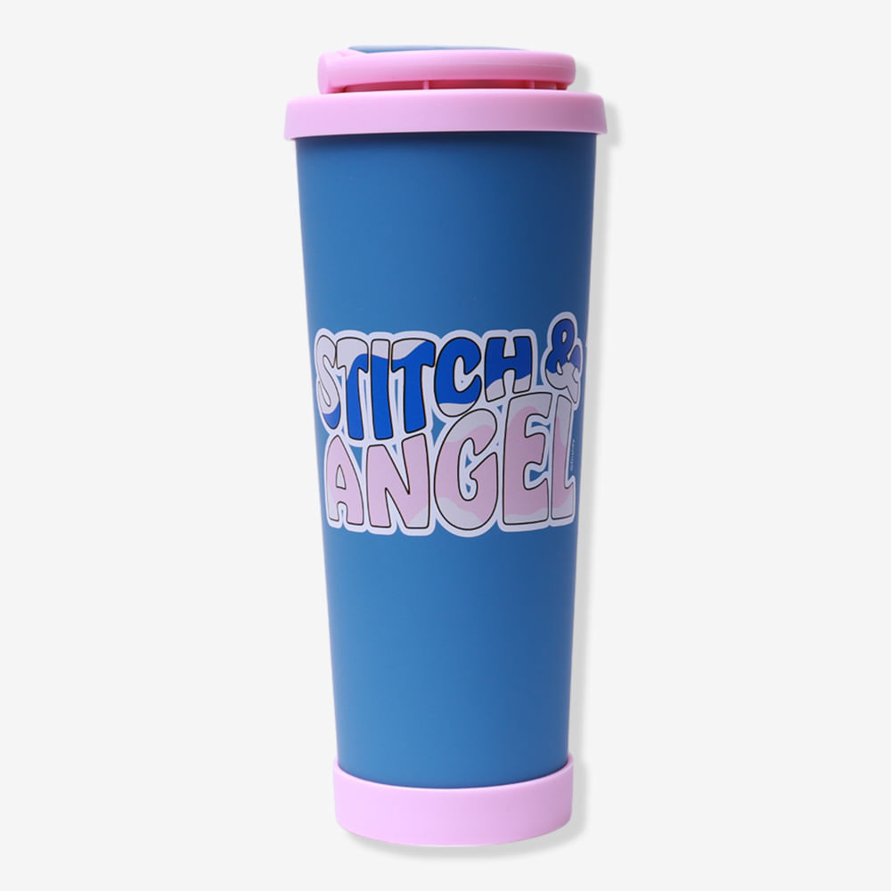 Copo Spring Stitch e Angel Namorados Disney - Zonacriativa